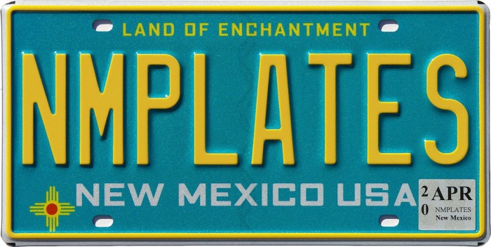 New mexico licence plates store